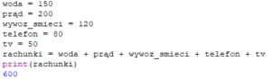 Python – operatory i operacje na zmiennych – superlama.pl